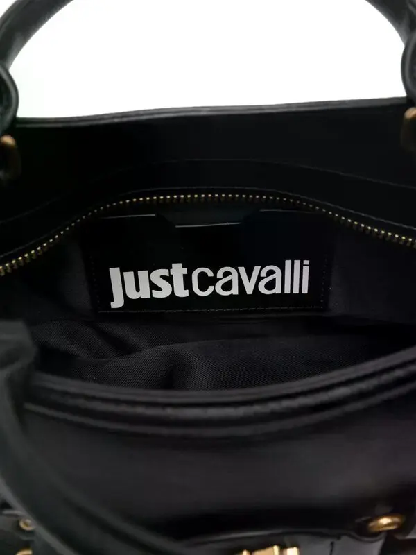 Just Cavalli Logo-plaque Tote Bag - Black