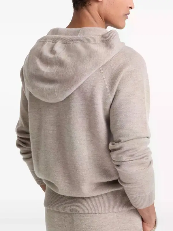 YVES SALOMON Knitted Hoodie