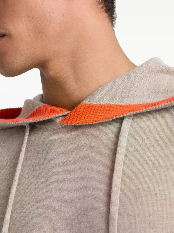 YVES SALOMON Knitted Hoodie