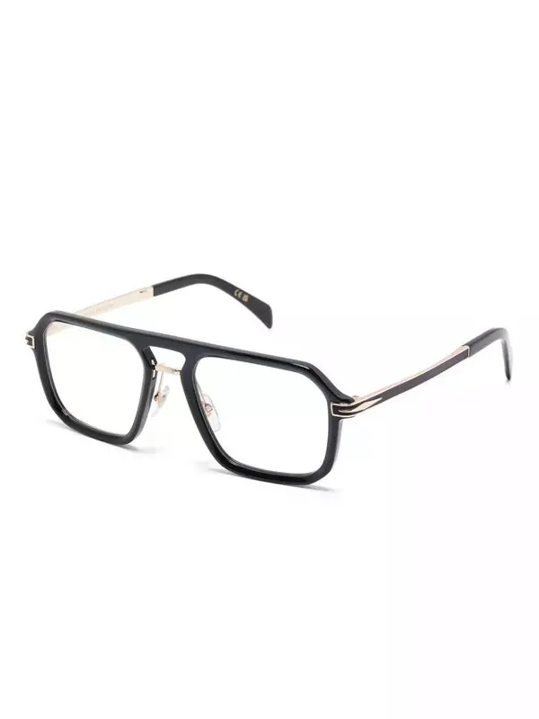 DB EYEWEAR BY DAVID BECKHAM Pilot-frame Glasses - Black