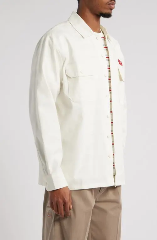Dickies Lewiston Logo Embroidered Cotton Button-up Utility Shirt