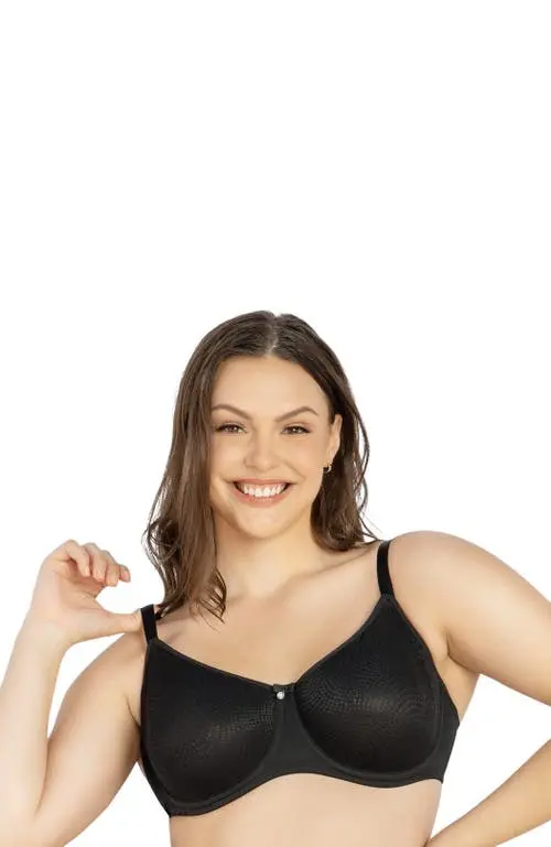 Parfait Pearl Non-padded Seamless Minimizer Bra - Black