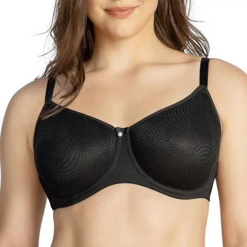 Parfait Pearl Non-padded Seamless Minimizer Bra - Black