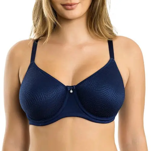 Parfait Pearl Non-padded Seamless Minimizer Bra - Navy