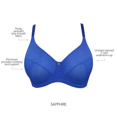 Parfait Enora Minimizer Bra - Sapphire