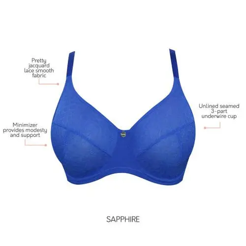 Parfait Enora Minimizer Bra - Sapphire