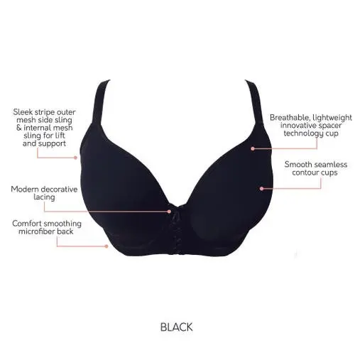Parfait Shea Spacer T-shirt Bra - Black