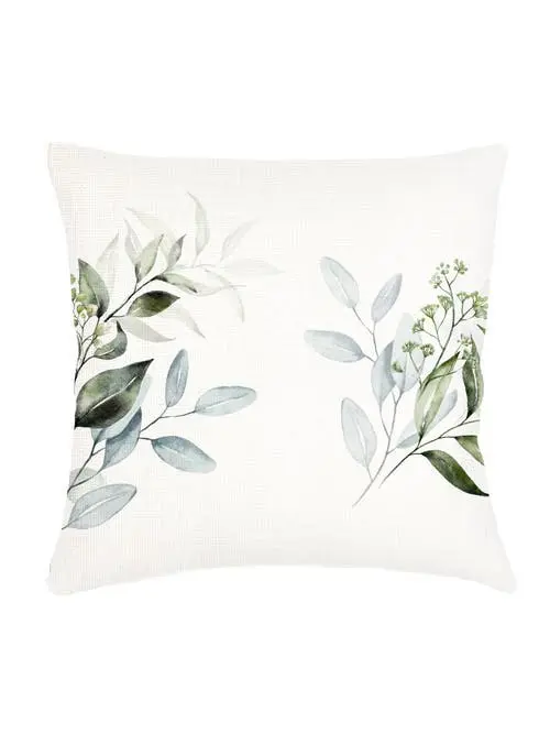 Anaya Eucalyptus Linen Pillow With Down Alternative Insert