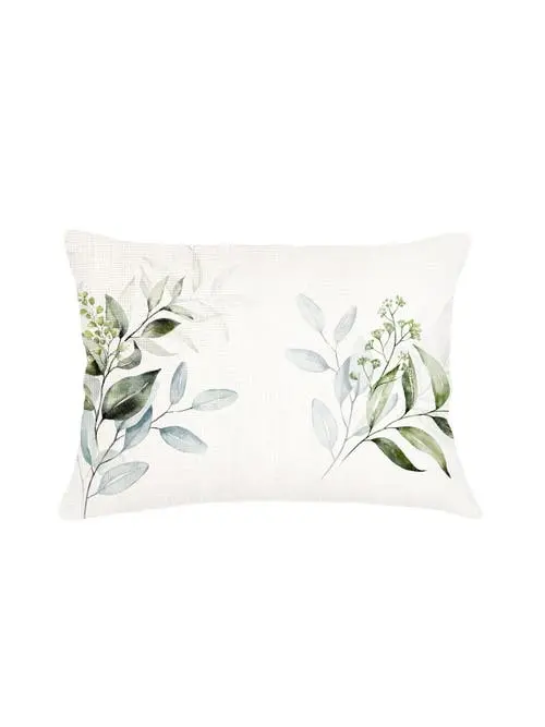 Anaya Eucalyptus Linen Pillow With Down Alternative Insert