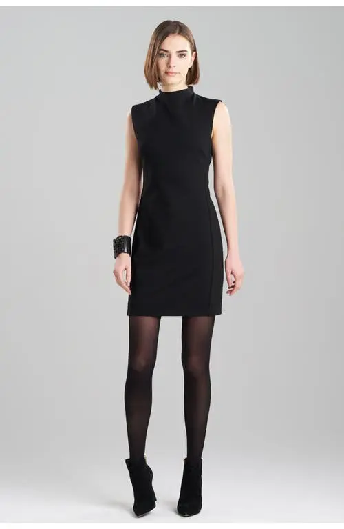 Natori Compact Knit Sheath Dress - Black