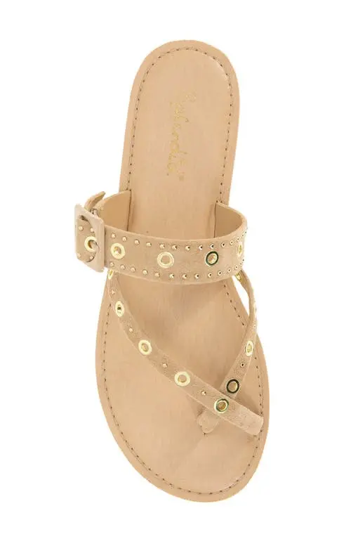 Splendid Sutton Stud Slide Sandal - Honey Beige