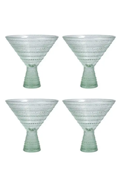 FORTESSA Jupiter Set Of 4 Martini Glasses - Sage