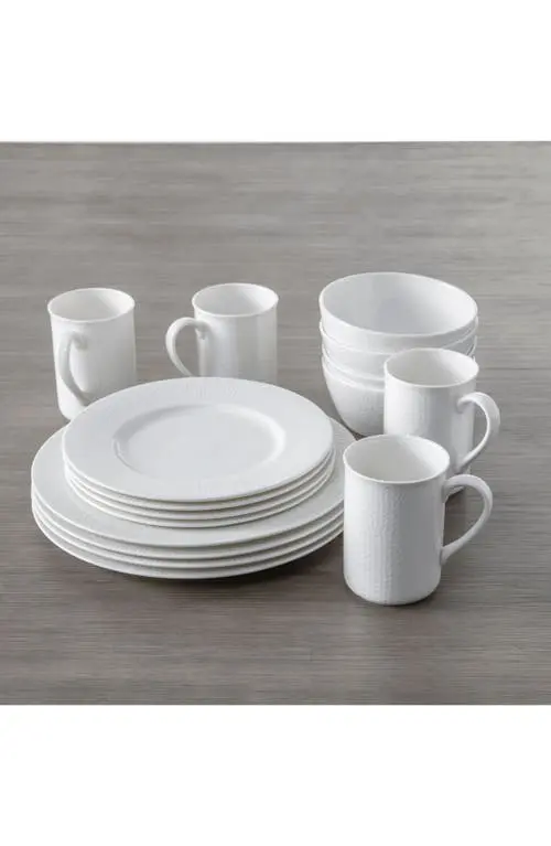 FORTESSA Amanda Embossed 16-piece Dinnerware Set