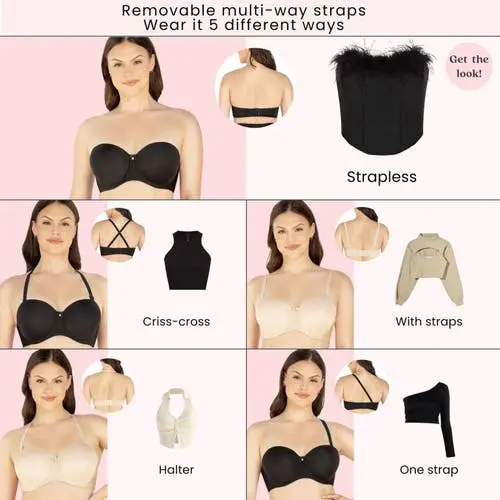Parfait Elise Strapless Bra - Black