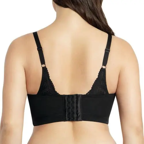 Parfait Mia Wire-free Padded Lace Bralette - Black