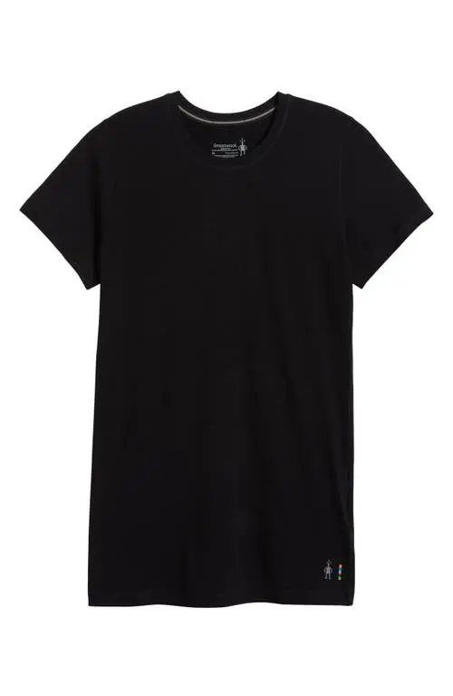 Smartwool Merino Wool Blend Short Sleeve T-shirt - Black