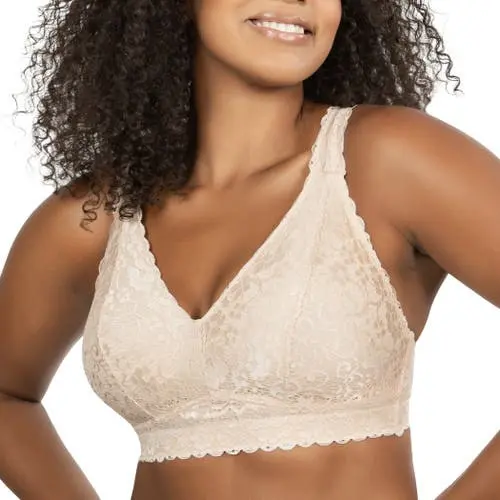 Parfait Adriana Wire-free Lace Bralette - Bare