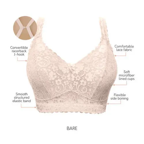 Parfait Adriana Wire-free Lace Bralette - Bare