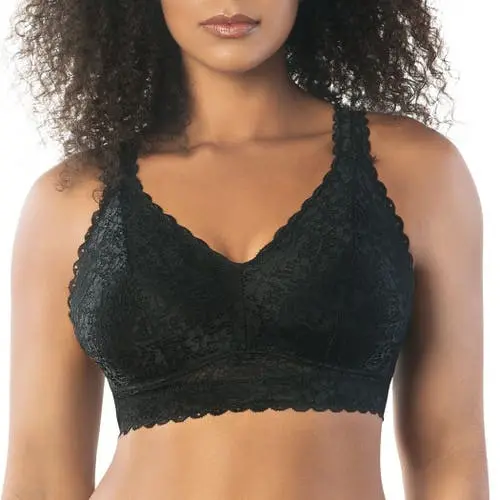 Parfait Adriana Wire-free Lace Bralette - Black