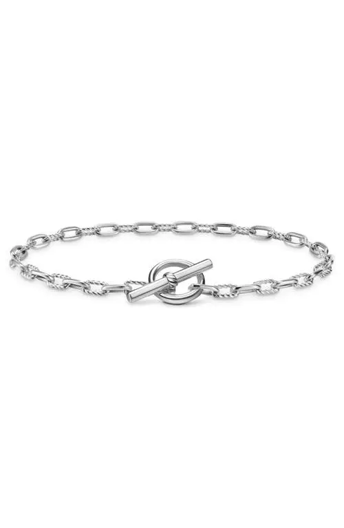 David Yurman Dy Madison Toggle Chain Bracelet - Silver