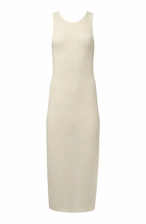 Onia Linen Knit Scoop Back Maxi Dress