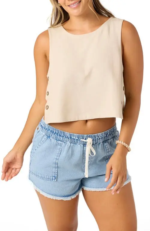 O'Neill Sanders Side Button Crop Tank