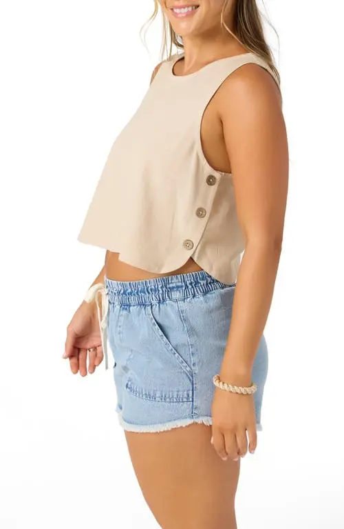 O'Neill Sanders Side Button Crop Tank