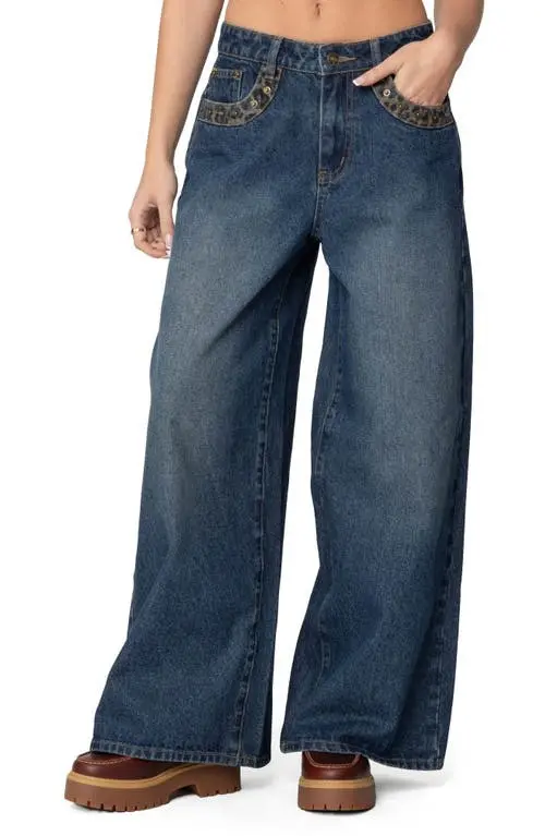 EDIKTED Gwen Wide Leg Nonstretch Jeans
