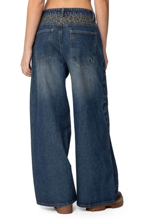 EDIKTED Gwen Wide Leg Nonstretch Jeans