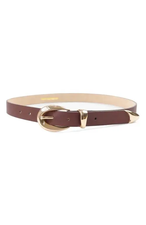 PETIT MOMENTS Marisa Faux Suede Belt - Brown/gold