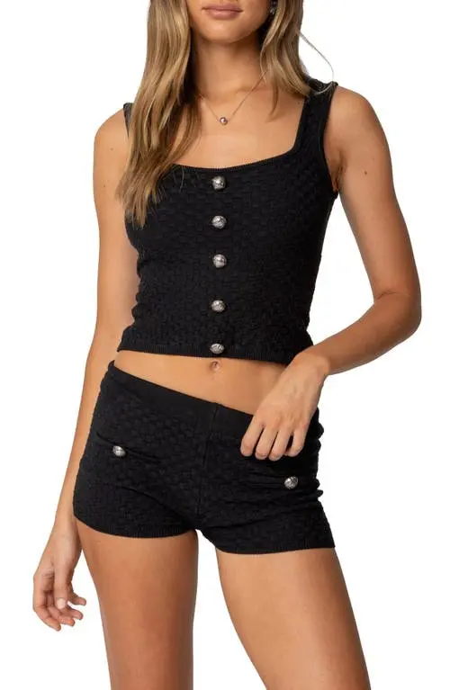 EDIKTED Amalie Crop Knit Tank