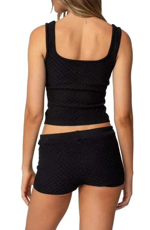 EDIKTED Amalie Crop Knit Tank