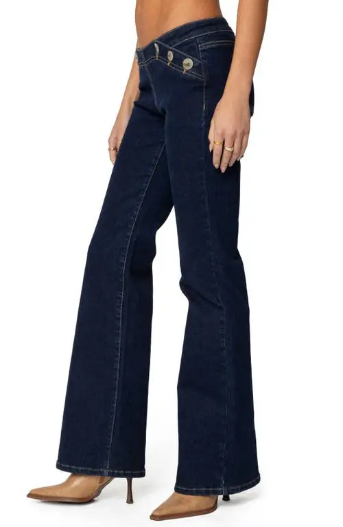 EDIKTED Alison Low Rise Flare Jeans