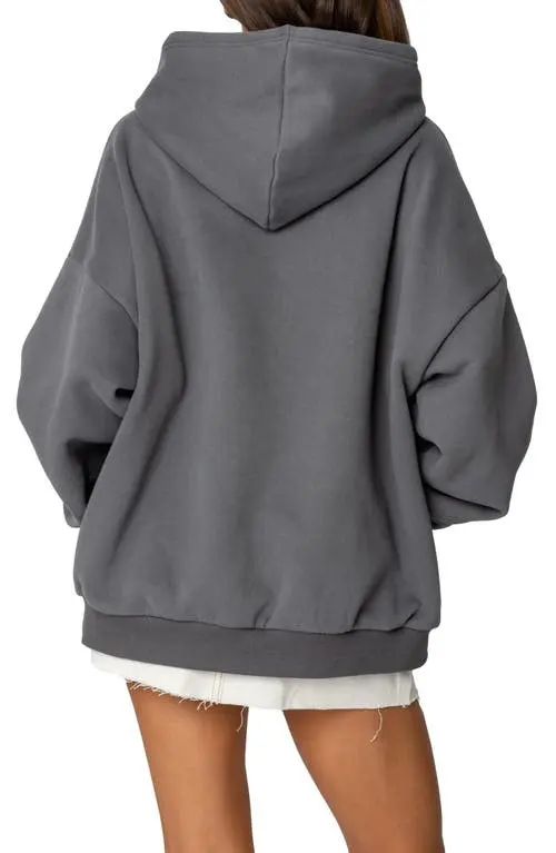 EDIKTED 98 Oversized Hoodie - Gray