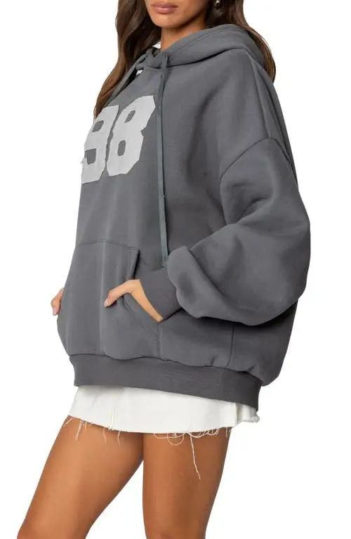 EDIKTED 98 Oversized Hoodie - Gray