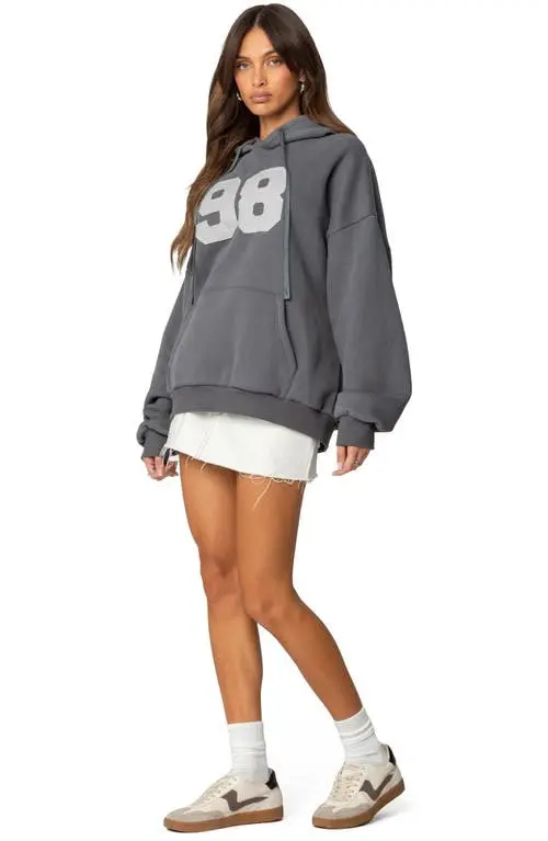 EDIKTED 98 Oversized Hoodie - Gray