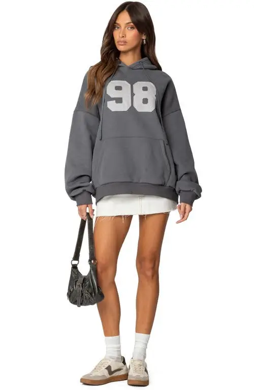 EDIKTED 98 Oversized Hoodie - Gray