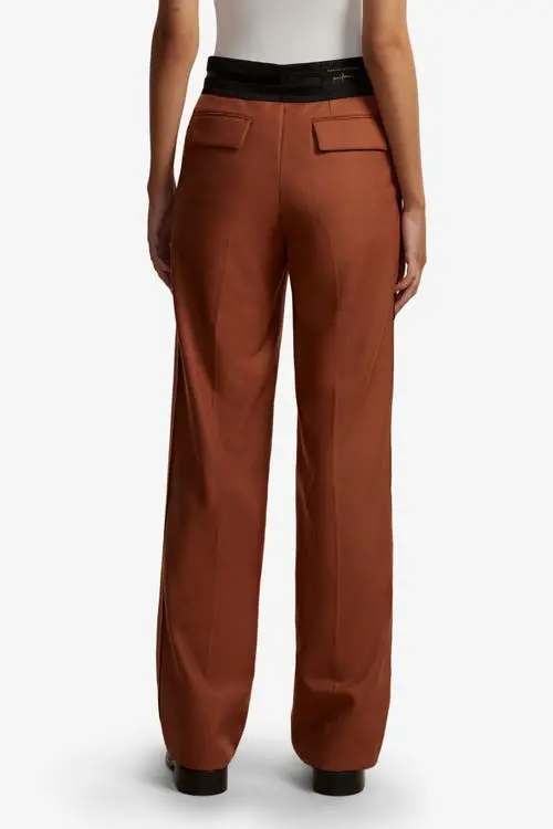 Marina Moscone Relaxed Virgin Wool Trousers