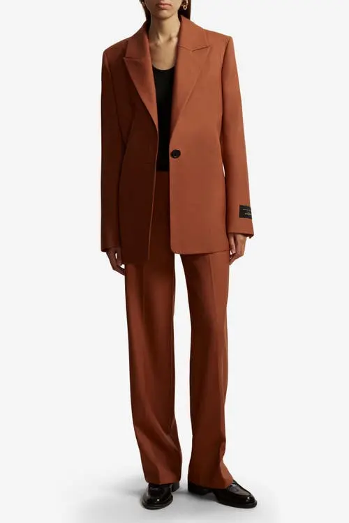 Marina Moscone Relaxed Virgin Wool Trousers