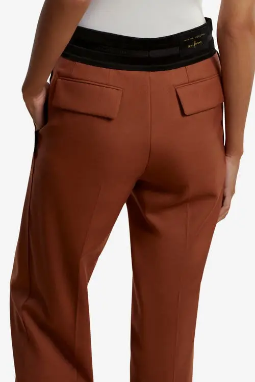Marina Moscone Relaxed Virgin Wool Trousers