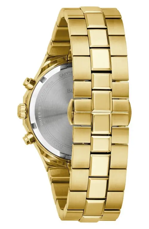 Bulova Classic Prestige Chronograph Bracelet Watch - Goldone