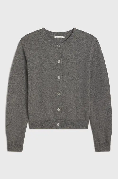 Almina Concept Classic Wool Cardigan - Grey
