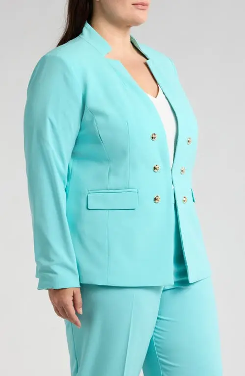 TAHARI ASL Faux Double Breasted Blazer