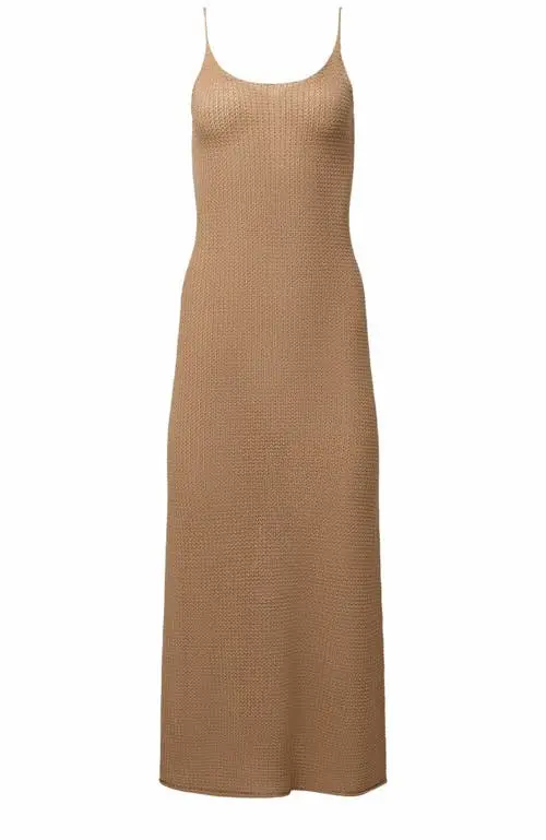 Onia Textured Linen Maxi Dress - Tan
