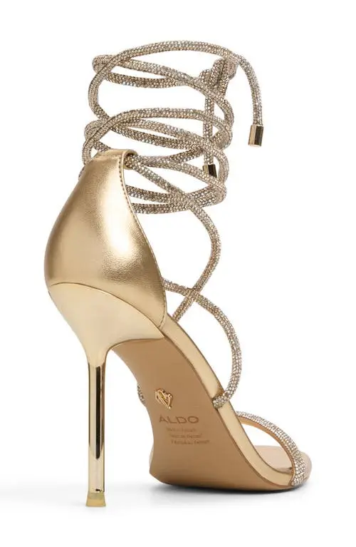 Aldo Caladonia Ankle Wrap Sandal - Gold