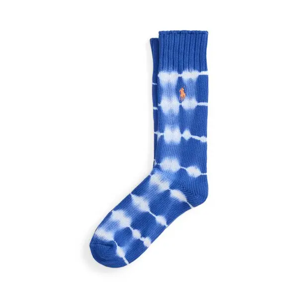 Ralph Lauren Tie-dye Cotton-blend Crew Socks