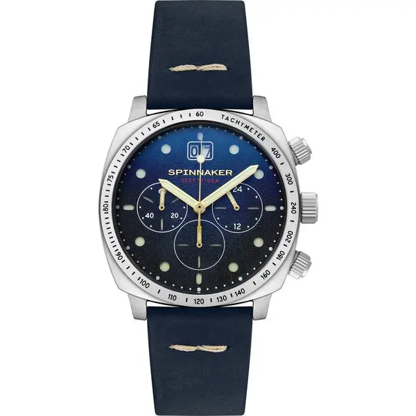 SPINNAKER Hull Chronograph Strap Watch - Blue