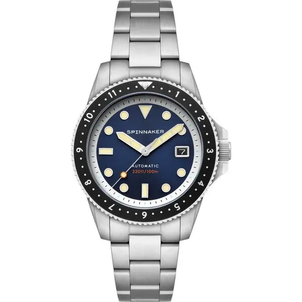 SPINNAKER Croft Pioneer Automatic Bracelet Watch - Blue