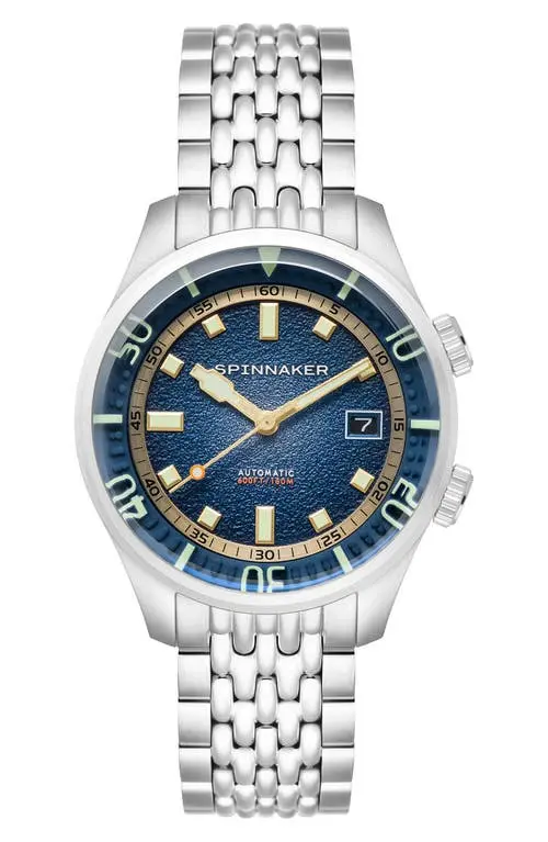 SPINNAKER Bradner Automatic Bracelet Watch - Blue
