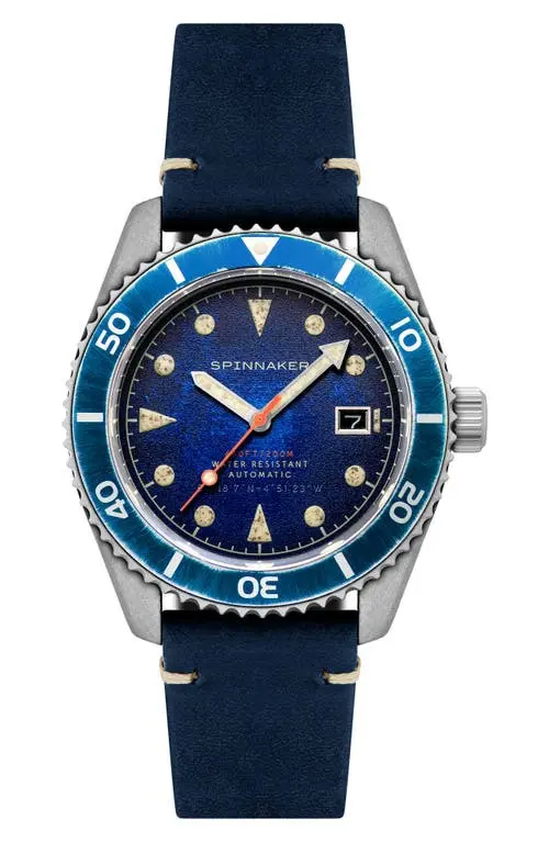 SPINNAKER Wreck Automatic Strap Watch - Blue